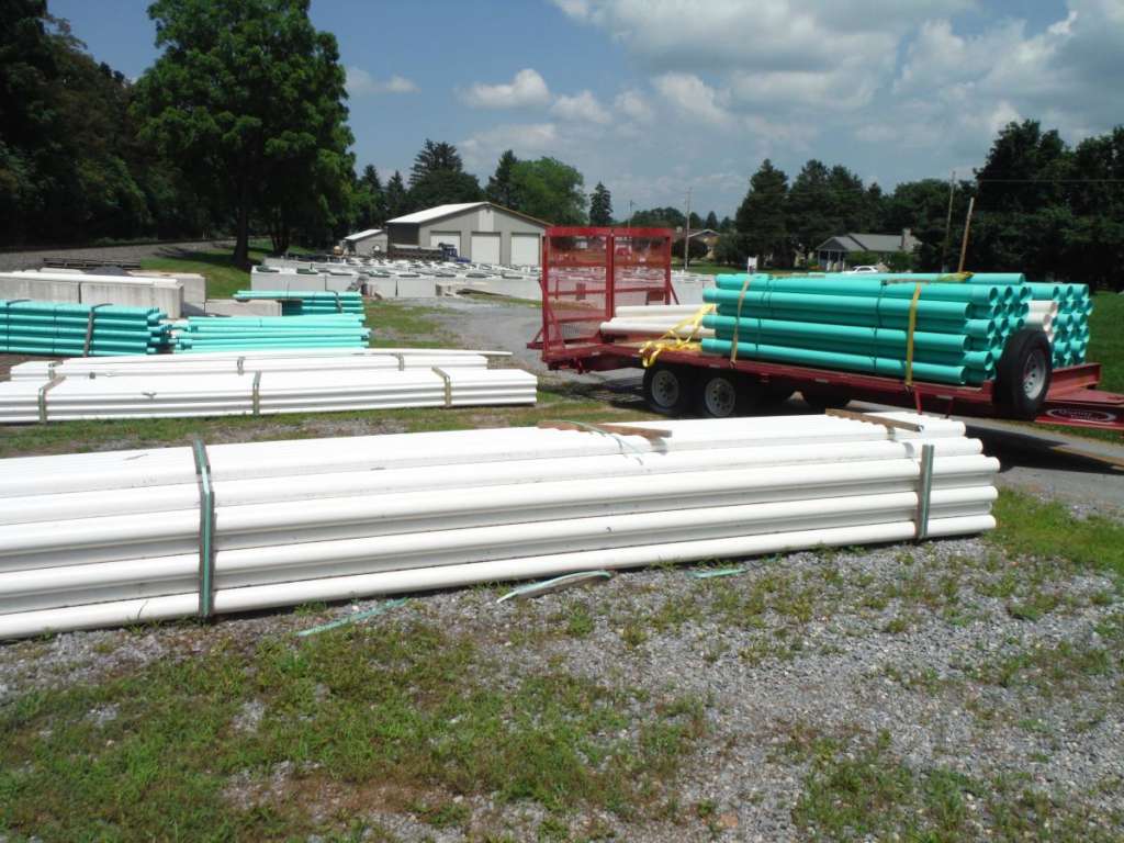 PVC Pipe Inventory | Rosenberry's Superior Septic Services