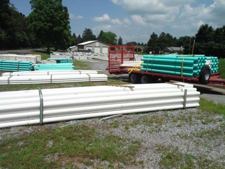 PVC Pipe Inventory | Rosenberry's Superior Septic Services